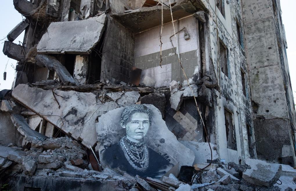 Ukrayna'da Lesya Ukrainka grafitisi