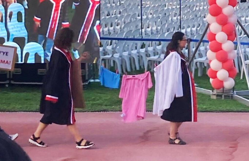 METU students defy bans at graduation ceremony to display rainbow ...